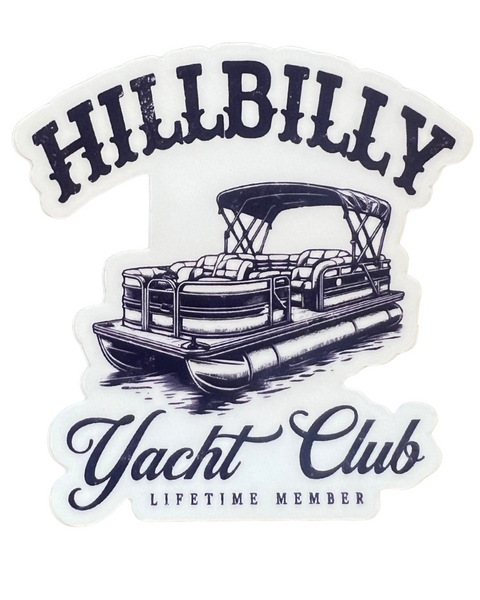 Hillbilly Yacht Club Sticker | Mistakes on the Lake
